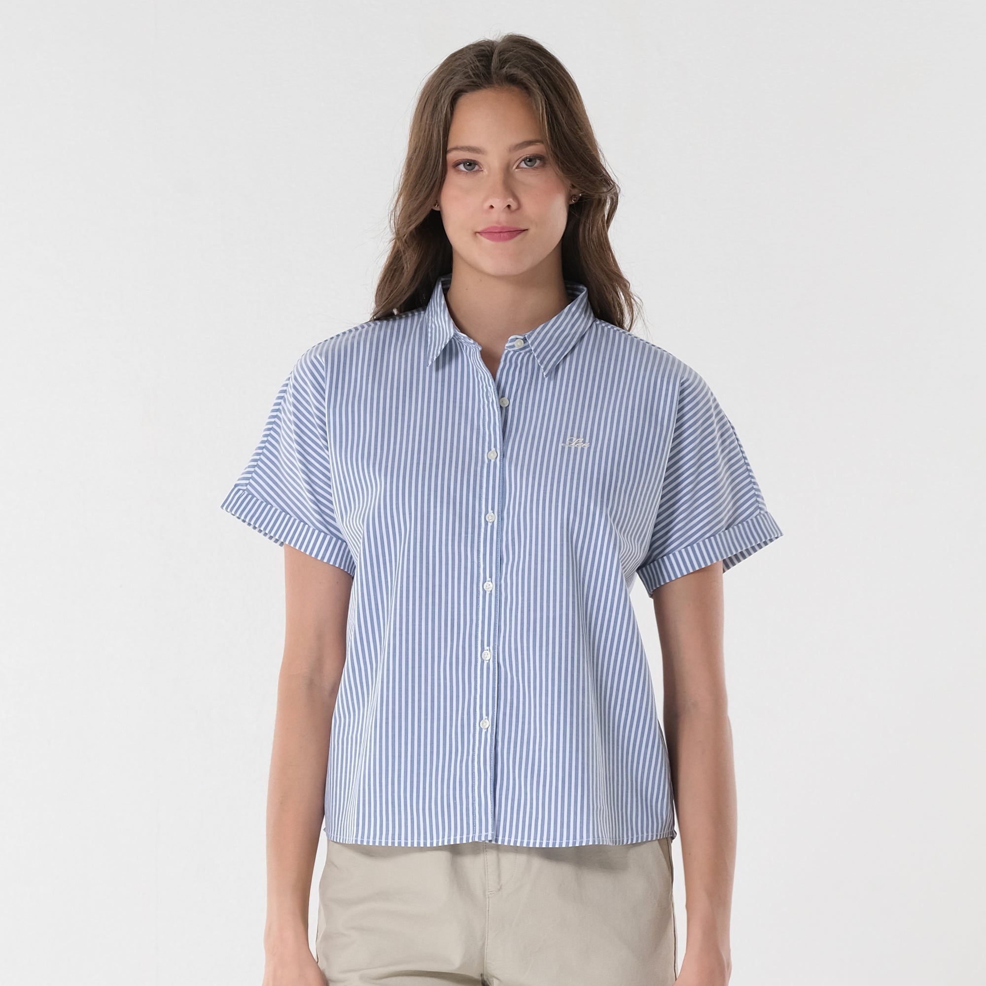 LEE LADIE'S BUTTON DOWN STRIPES POLO – Lee Jeans Ph