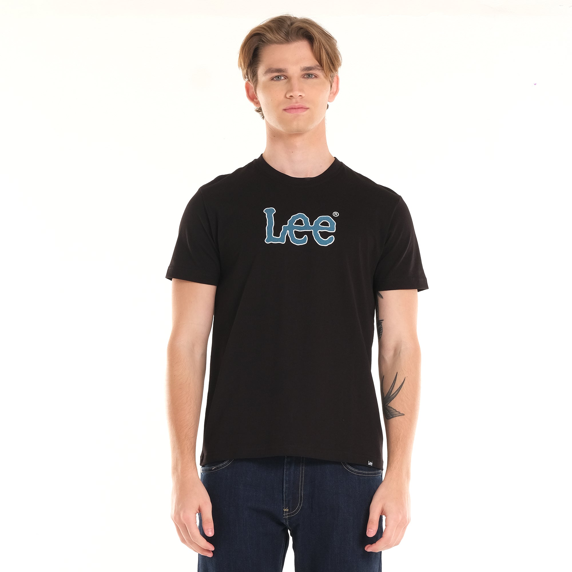 MENS' ROUNDNECK PRINTED LOGO TEE – Lee Jeans Ph