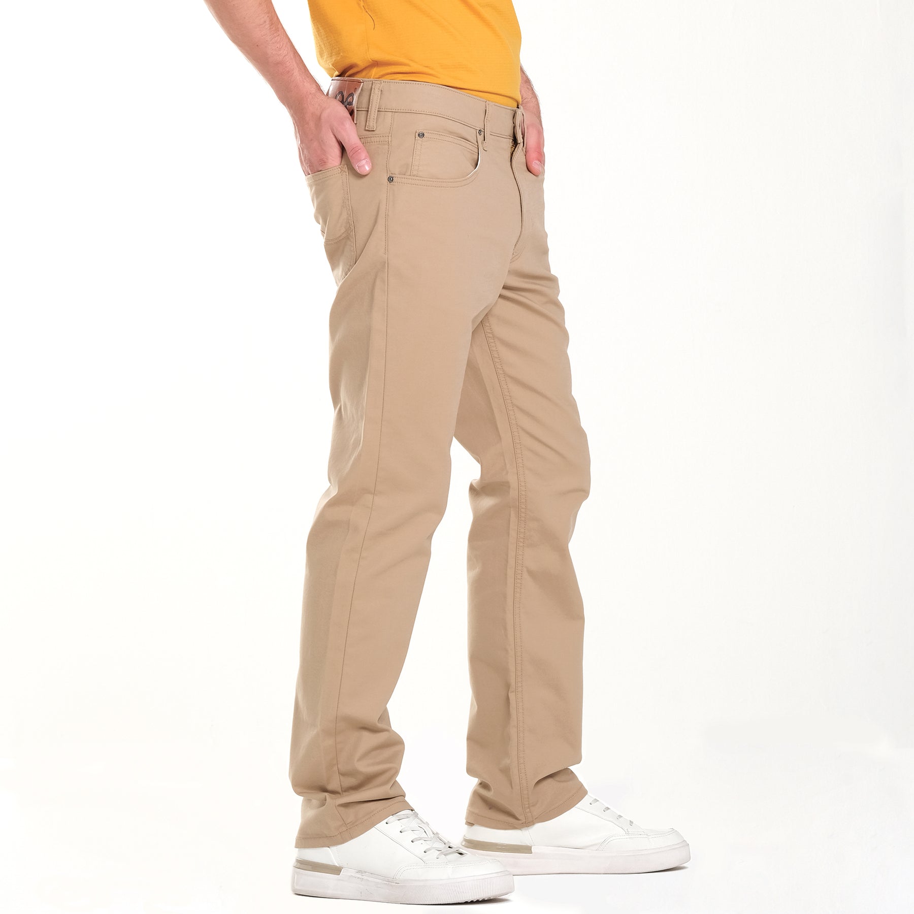 LEE MEN'S BROOKLYN STRAIGHT KHAKI PANTS - MID-RISE COLORED PANTS – Lee ...